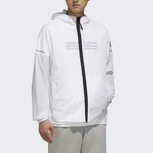 Adidas Woven Sports Hooded Jacket With Logo Printing