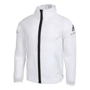 Adidas Woven Sports Hooded Jacket With Logo Printing