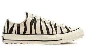 CONVERSE Chuck 70 Low Top Sneakers With Archival Zebra Print - Black