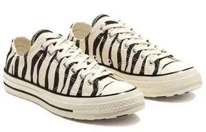 CONVERSE Chuck 70 Low Top Sneakers With Archival Zebra Print - Black