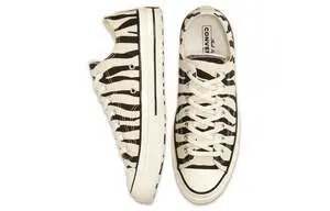 CONVERSE Chuck 70 Low Top Sneakers With Archival Zebra Print - Black