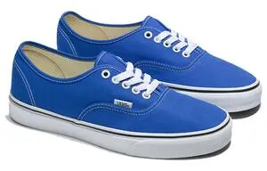 VANS Authentic Low Top Lace-up Sneakers - Blue/white