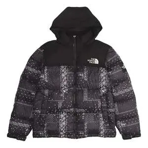 The North Face Label Bandana Nuptse Jacket - Black