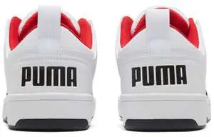 PUMA Rebound Layup Low Top Sneakers - White/black/red