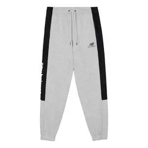 NEW BALANCE Cotton Sport Joggers Asia Sizing 'grey Black - Grey/black