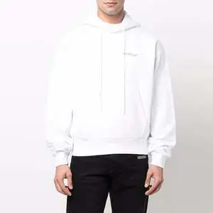 Off-White Printed Hooded Long Sleeve Sweatshirt