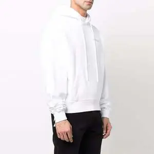 Off-White Printed Hooded Long Sleeve Sweatshirt