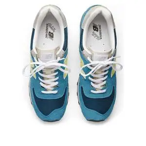 NEW BALANCE 576 Made In Uk 'legion Blue Sunny Lime' Sneakers - Blue/green/navy