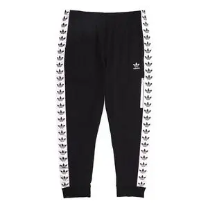 Adidas Originals Casual Sports Ribbed Long Pants - Black