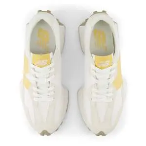 NEW BALANCE 327 Athletic Sneakers - White/cream/yellow