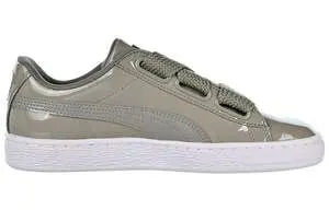 PUMA Basket Heart Patent Sneaker - Silvergray