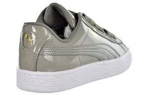 PUMA Basket Heart Patent Sneaker - Silvergray