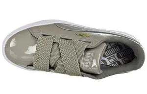 PUMA Basket Heart Patent Sneaker - Silvergray