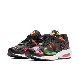 Nike X Atmos Air Max 2 Light "logos Alternative" Sneakers - Black