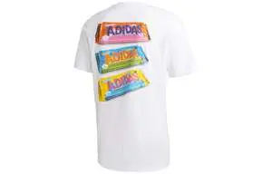 Adidas Snack Photo Tee Alphabet Logo Round Neck Short Sleeve
