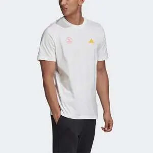 Adidas Snack Photo Tee Alphabet Logo Round Neck Short Sleeve