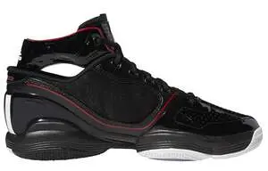 Adidas Adizero Rose 1 'bulls' Low Top Sneakers - Core Black/cloud White/scarlet