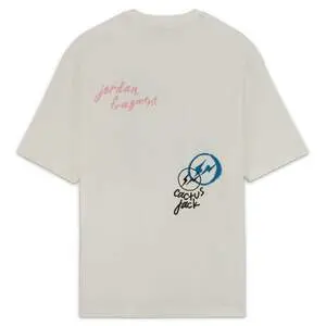 JORDAN X Travis Scott X Fragment Design T-shirt Asia Sizing Blue - White