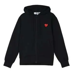 Play Comme Des Garcon Zip Up Sweatshirts Hoodies For Men