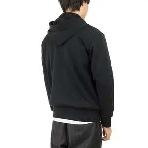 Play Comme Des Garcon Heart Logo Zip-up Hoodie - Black