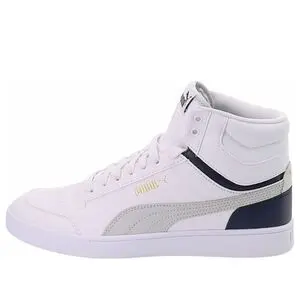PUMA Shuffle Mid High Top Sneakers - White/blue