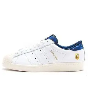 Adidas X A Bathing Ape X Undefeated Superstars 80v Sneakers - White