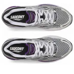 Saucony Progrid Omni Athletic Sneakers - Silver/purple