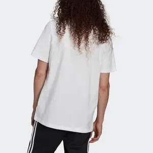 Adidas Originals Adicolor Classics Large Logo Printing Sports Round Neck Short Sleeve - White