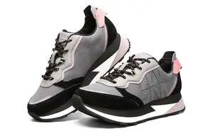 Sketchers Lace-up Athletic Sneakers - Grey/black