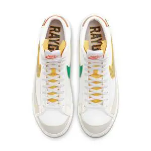 Nike Blazer Mid '77 Vintage Roswell Rayguns High Top Sneakers - White/yellow/green