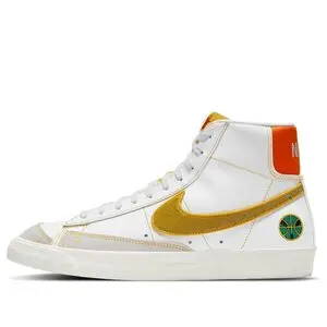 Nike Blazer Mid '77 Vintage Roswell Rayguns High Top Sneakers - White/yellow/green