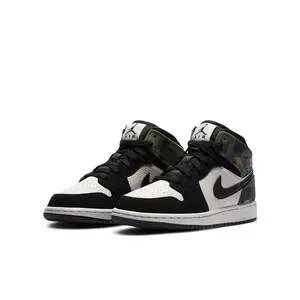 JORDAN 1 Mid Se 'camo' Sneakers - Black