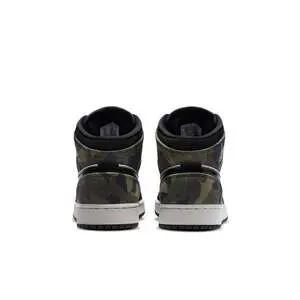 JORDAN 1 Mid Se 'camo' Sneakers - Black