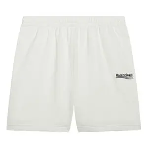 Balenciaga Political Campaign Shorts - White