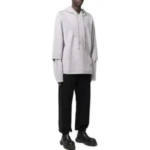 Off-White Long Sleeve Hooded Sweatshirt