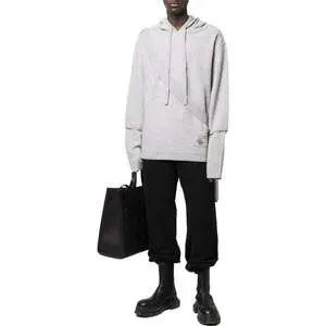 Off-White Long Sleeve Hooded Sweatshirt