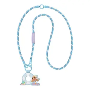 POP MART Crybaby Vacation Mode On Series Long Lanyard 'chilling On The Beach - Multi-color