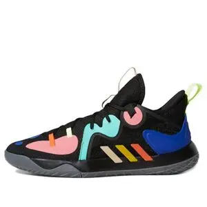 Black Multi-Color Adidas Sneakers