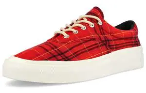 CONVERSE Skid Grip Low Twisted Plaid Sneakers - Red