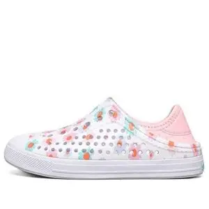 Sketchers Guzman Steps Clogs With Floral Print - White/pink