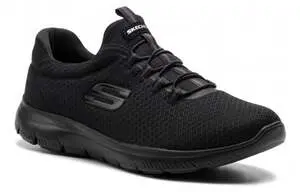 Sketchers Summits Low Top Sneakers - Black