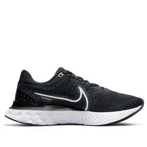 Nike React Infinity Run Flyknit 3 Athletic Sneakers - Black/white