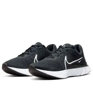 Nike React Infinity Run Flyknit 3 Athletic Sneakers - Black/white