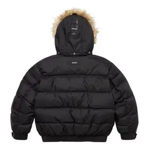 Supreme 700-fill Down Puffer Jacket With Fur-trimmed Hood - Black