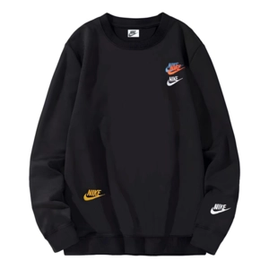 Nike Embroidered Pullover Sweater - Black