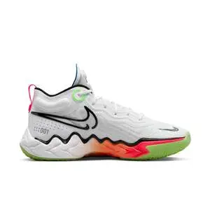 Nike Zoom G.t. Run Ep "white Multi Neonathletic Sneakers - White/pink/green