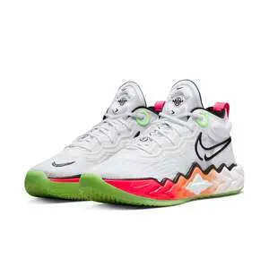 Nike Zoom G.t. Run Ep "white Multi Neonathletic Sneakers - White/pink/green