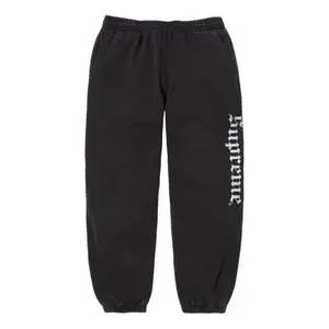 Supreme Fw25 Washed Old English Sweatpant - Black