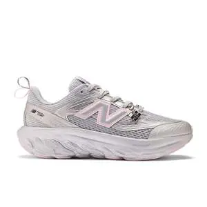 NEW BALANCE X Ganni Fresh Foam Trainer - Silver Metallic/grey/pink