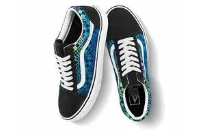 VANS Old Skool Logo Flame Sneakers - Blue
